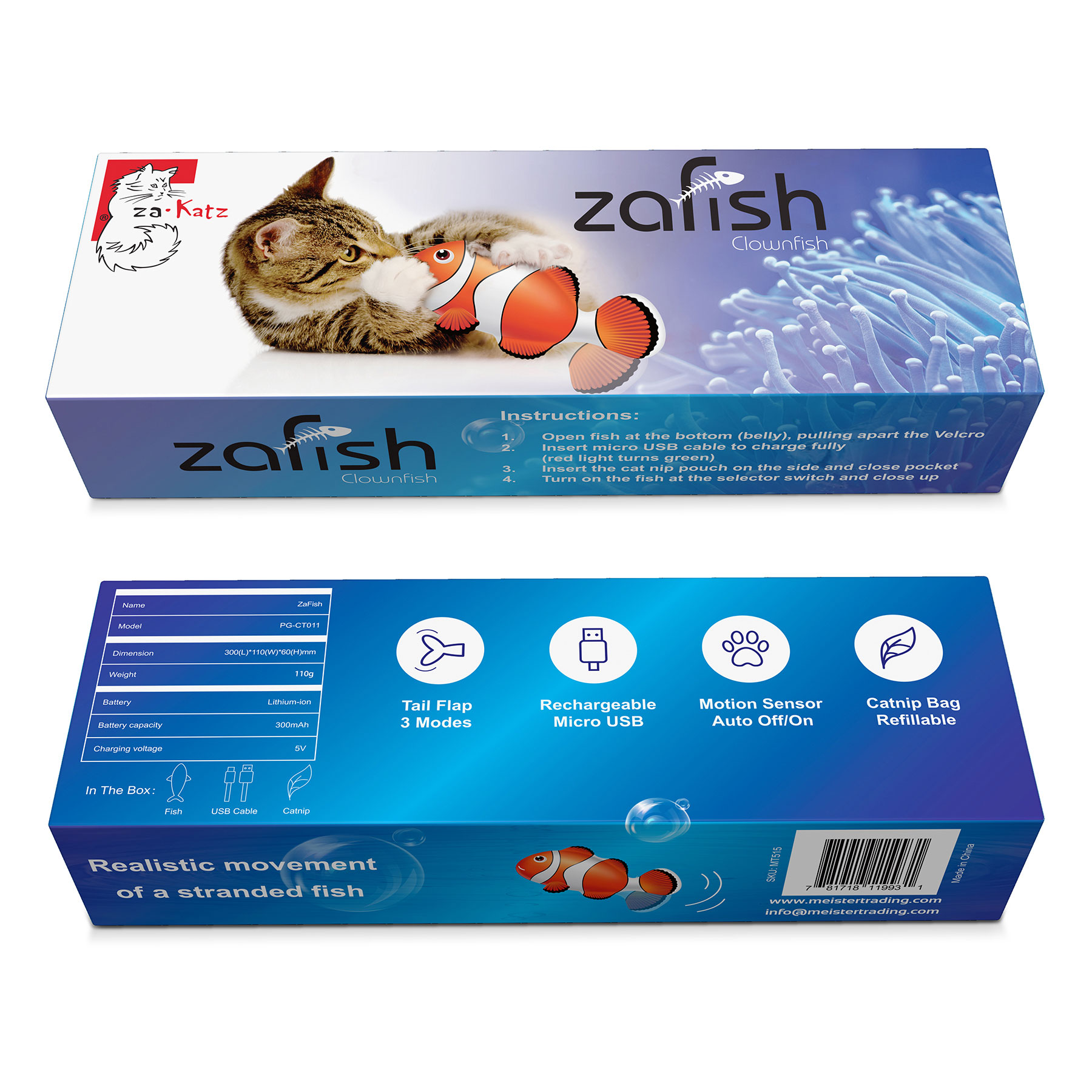 zaFish – Clown Fish (6 x 24 x 11cm) – Shop Playpens