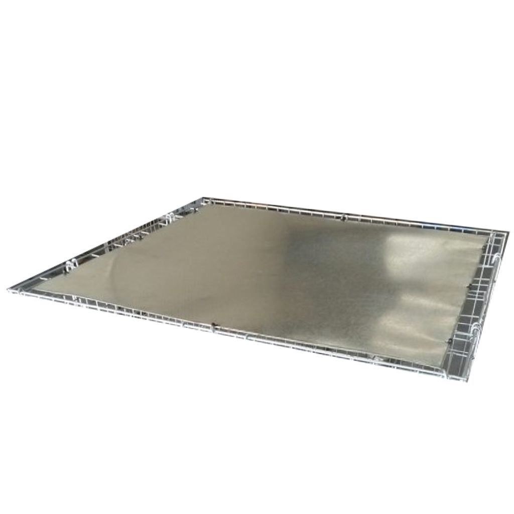Floor Plate [Galvanised] (70 x 50cm – 120 x 100cm) – Shop Playpens
